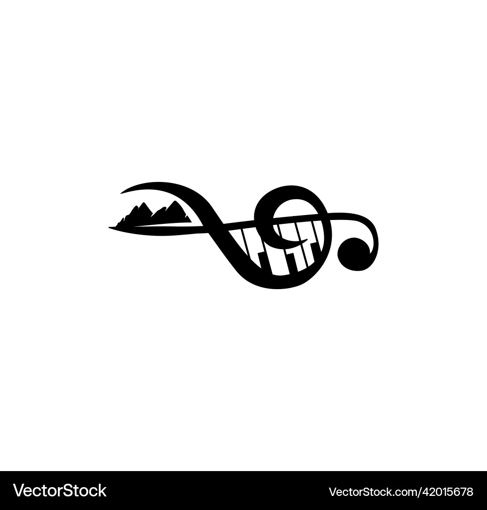 Abstract violin key Royalty Free Vector Image - VectorStock