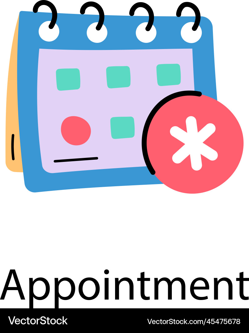 Appointment Royalty Free Vector Image - VectorStock