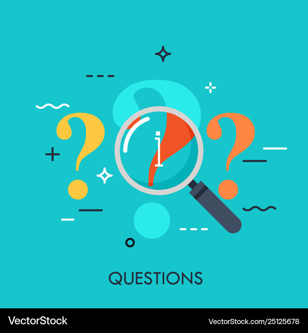 Question Mark Research Concept Royalty Free Vector Image
