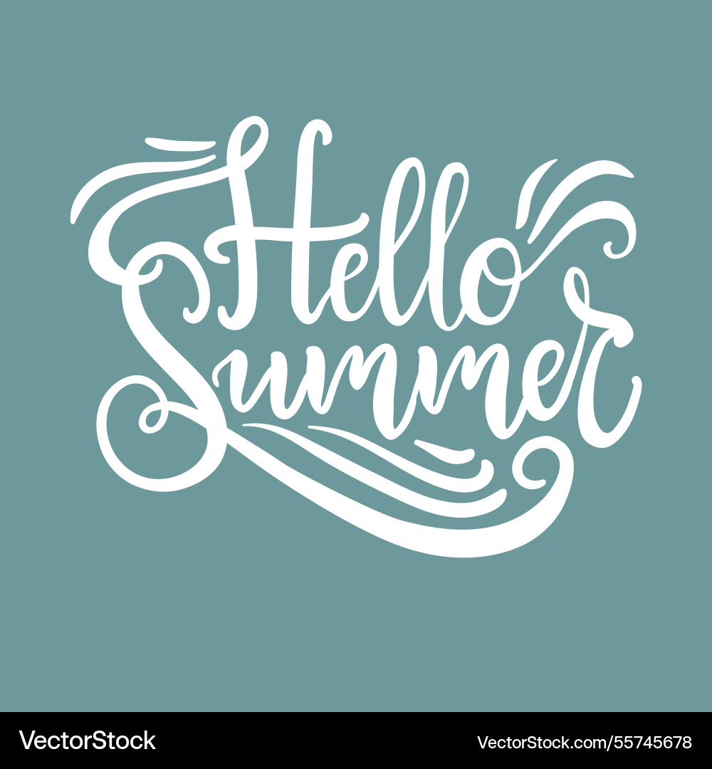 Summer lettering Royalty Free Vector Image - VectorStock