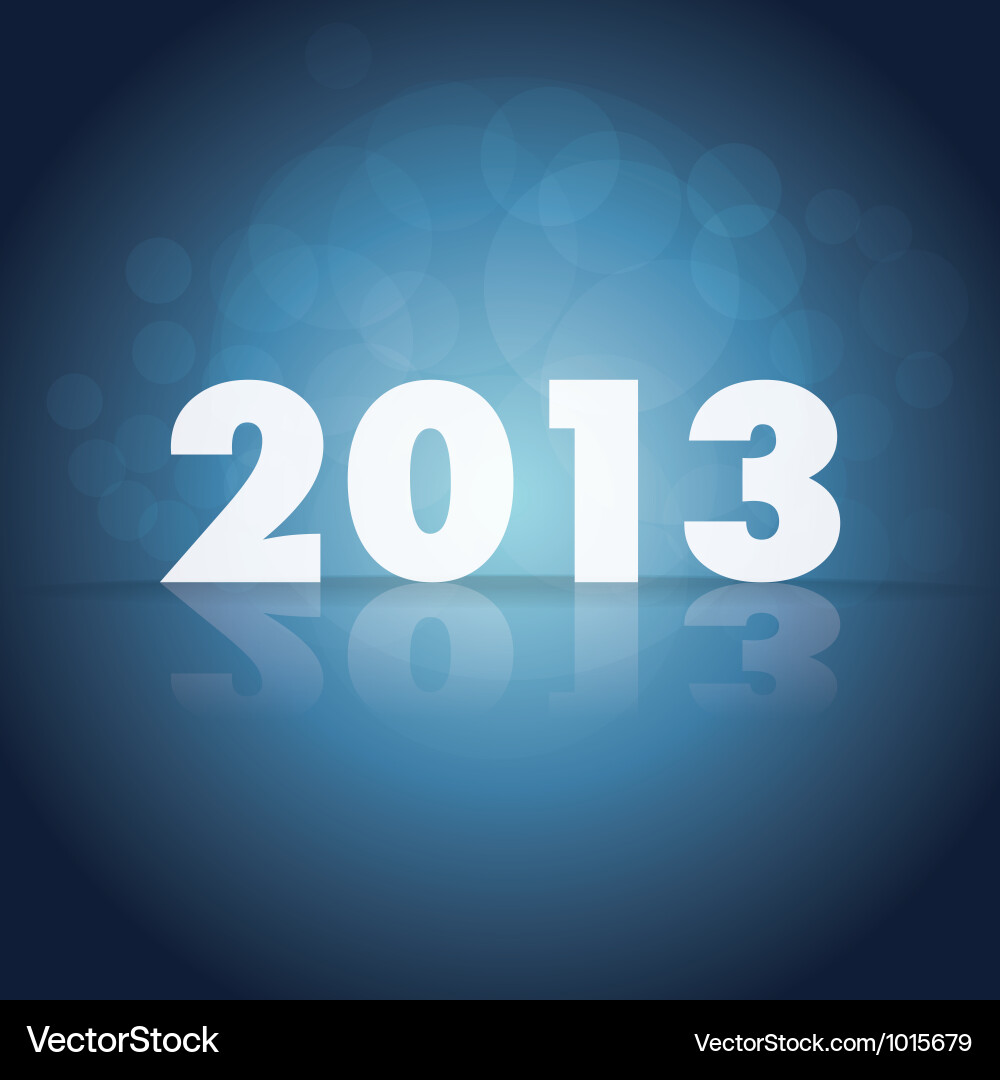2013 year Royalty Free Vector Image - VectorStock