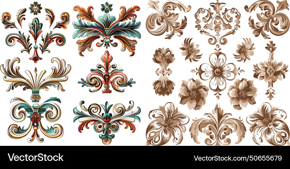 Decorative elements Royalty Free Vector Image - VectorStock