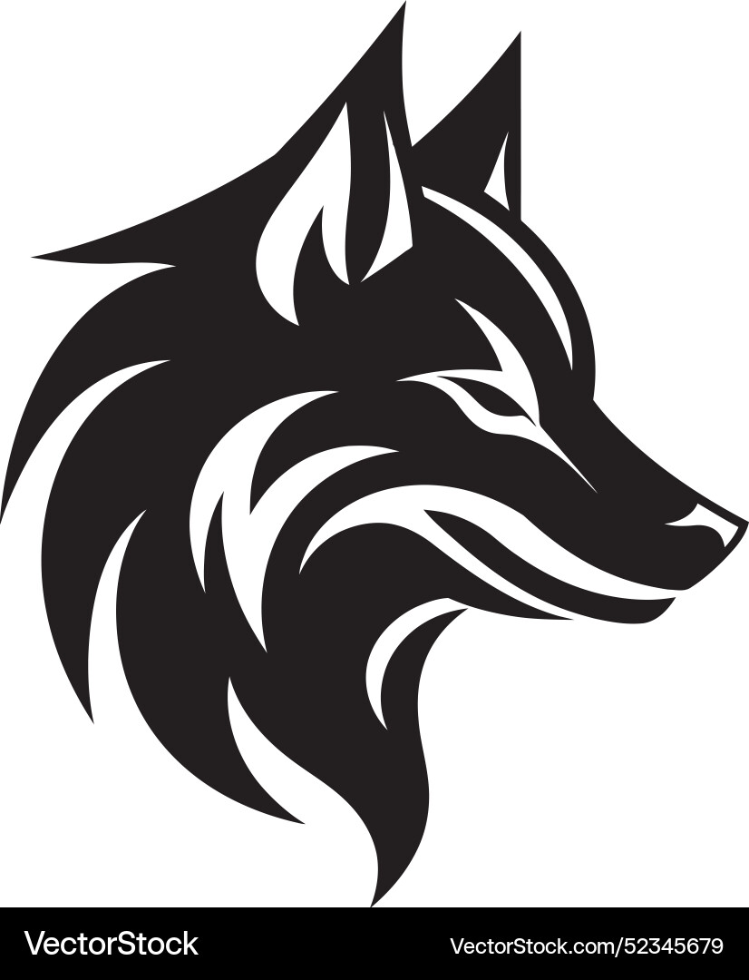 Ethereal emissary wolvesnoir nightfall black wolf Vector Image