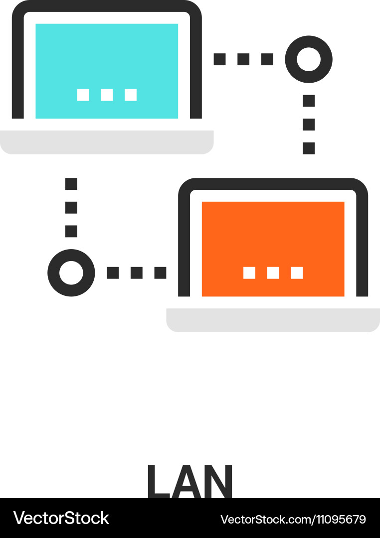 Local area network Royalty Free Vector Image - VectorStock