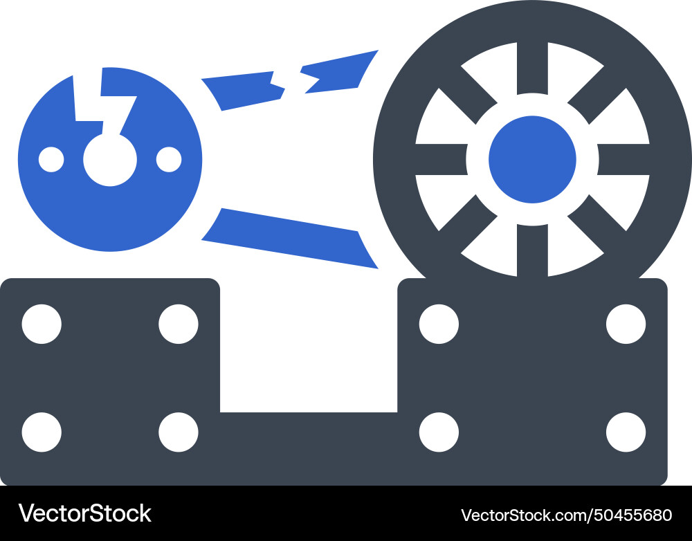 Machine crash icon Royalty Free Vector Image - VectorStock