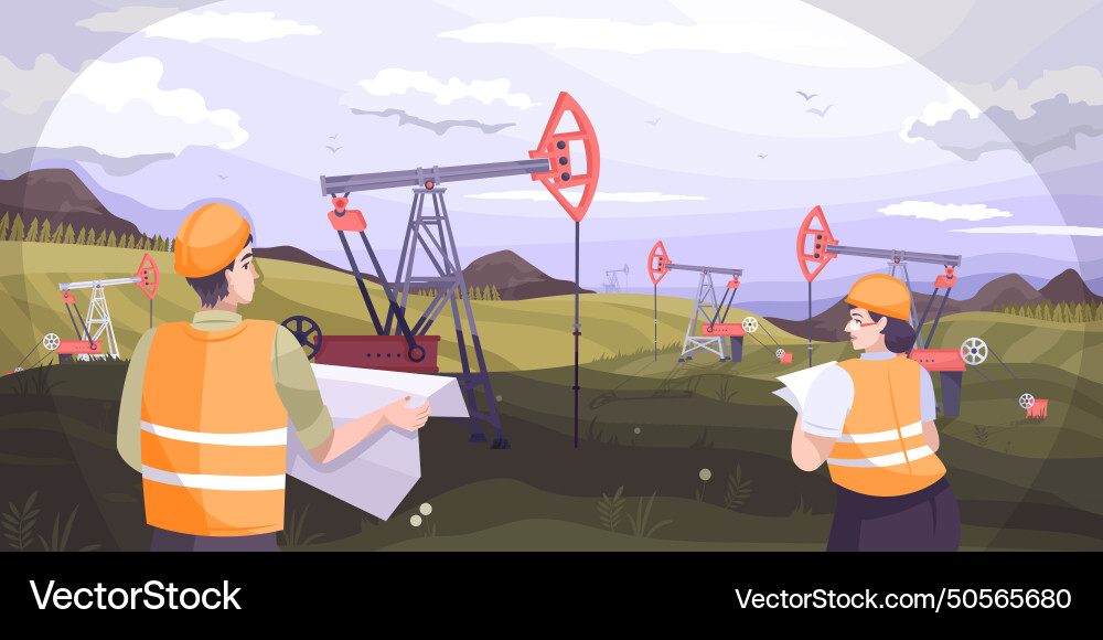 Oil industry background Royalty Free Vector Image