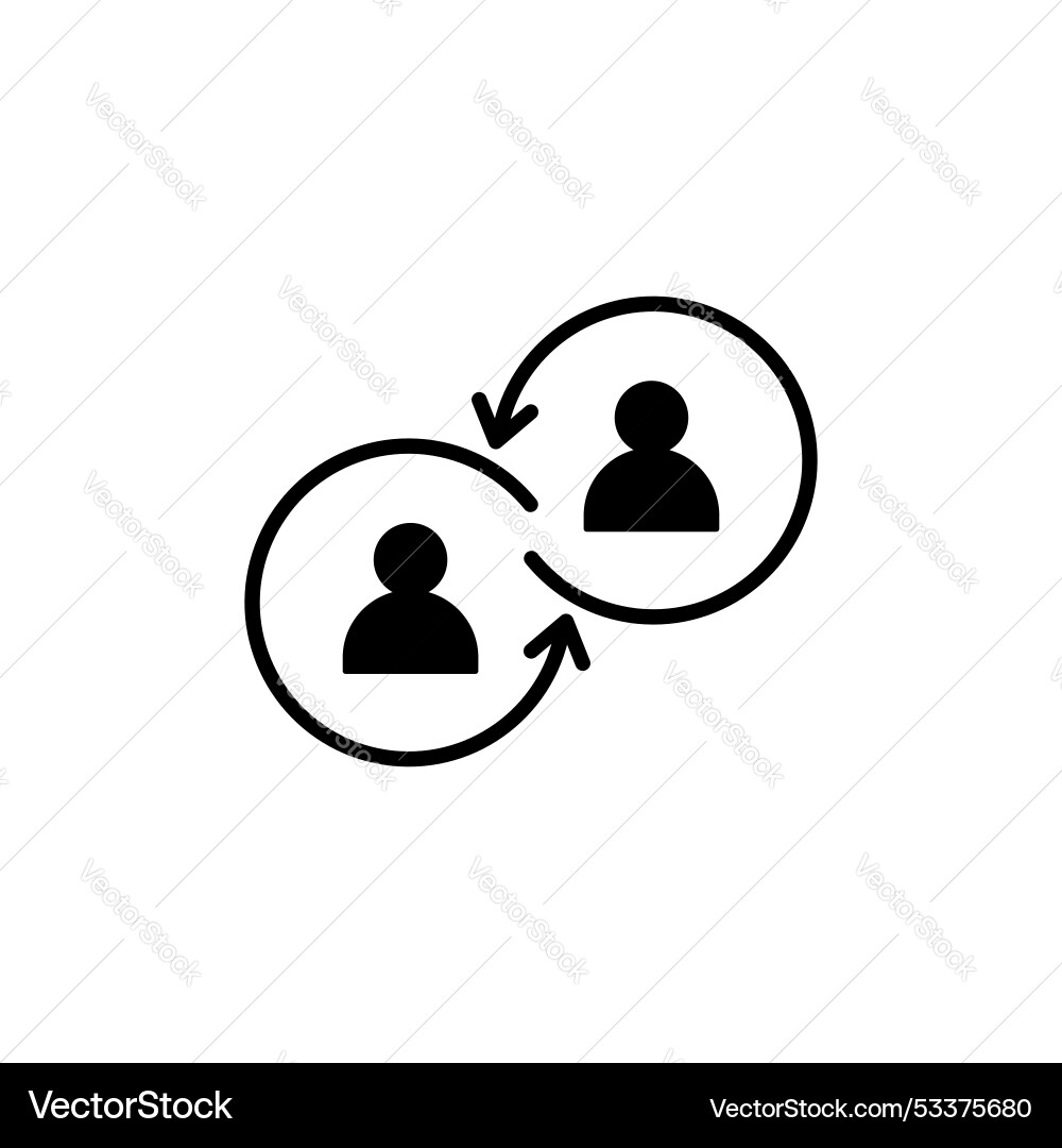 Partner program icon set affiliate channel Vector Image