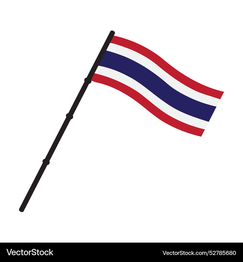 Thailand flag icon symbol design Royalty Free Vector Image