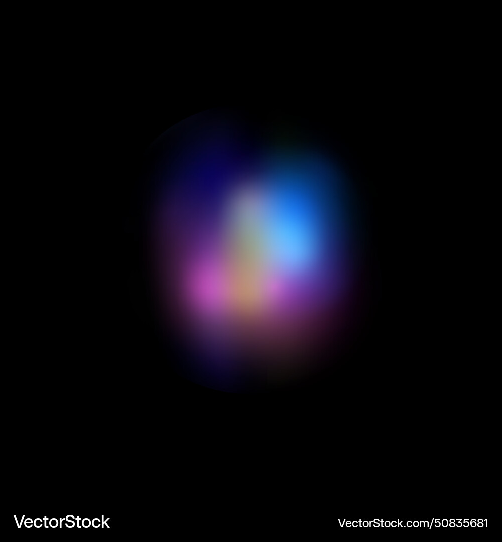 Neon dim rainbow spectrum with magical iridescent Vector Image