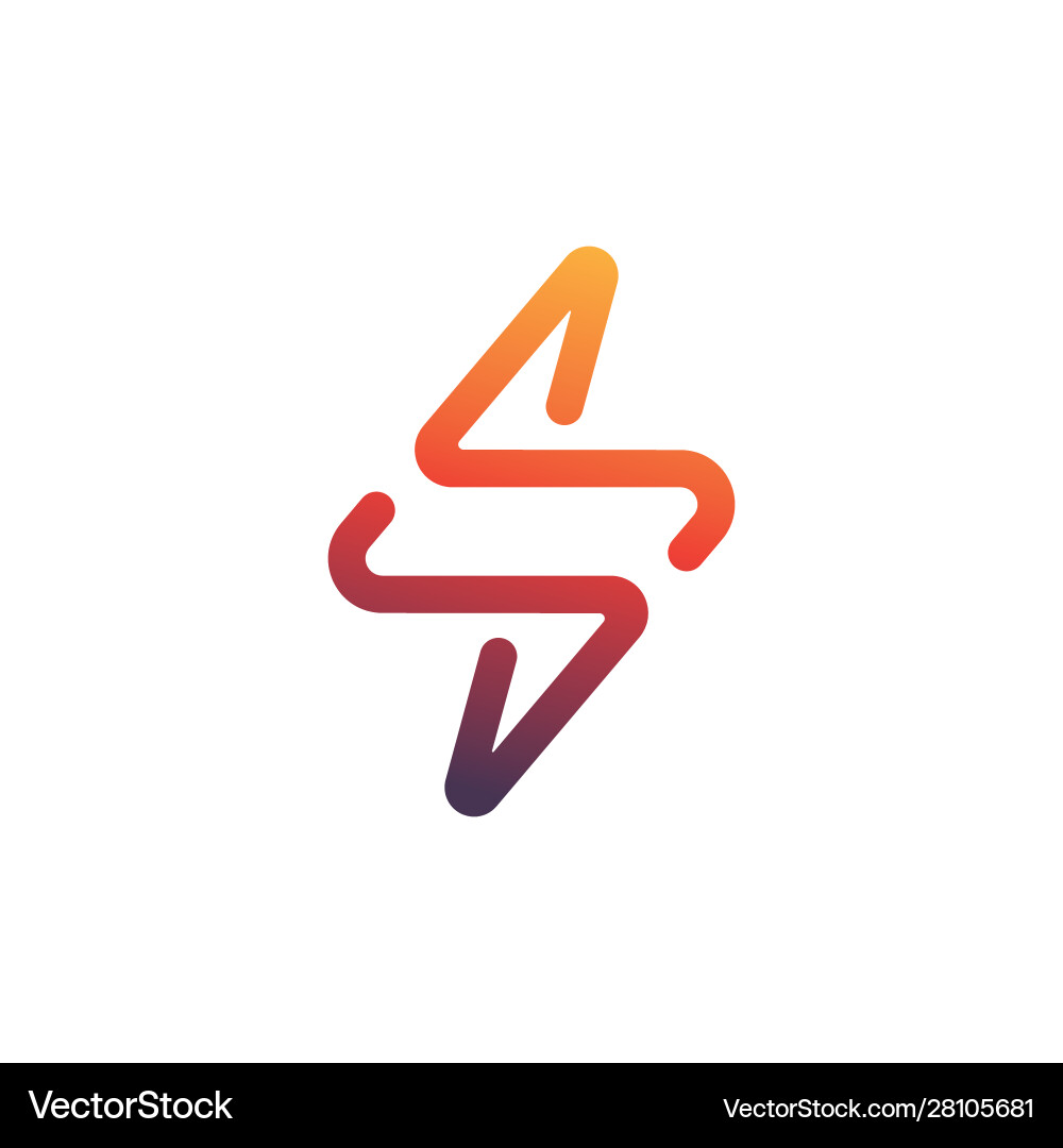 Thunder logo Royalty Free Vector Image - VectorStock
