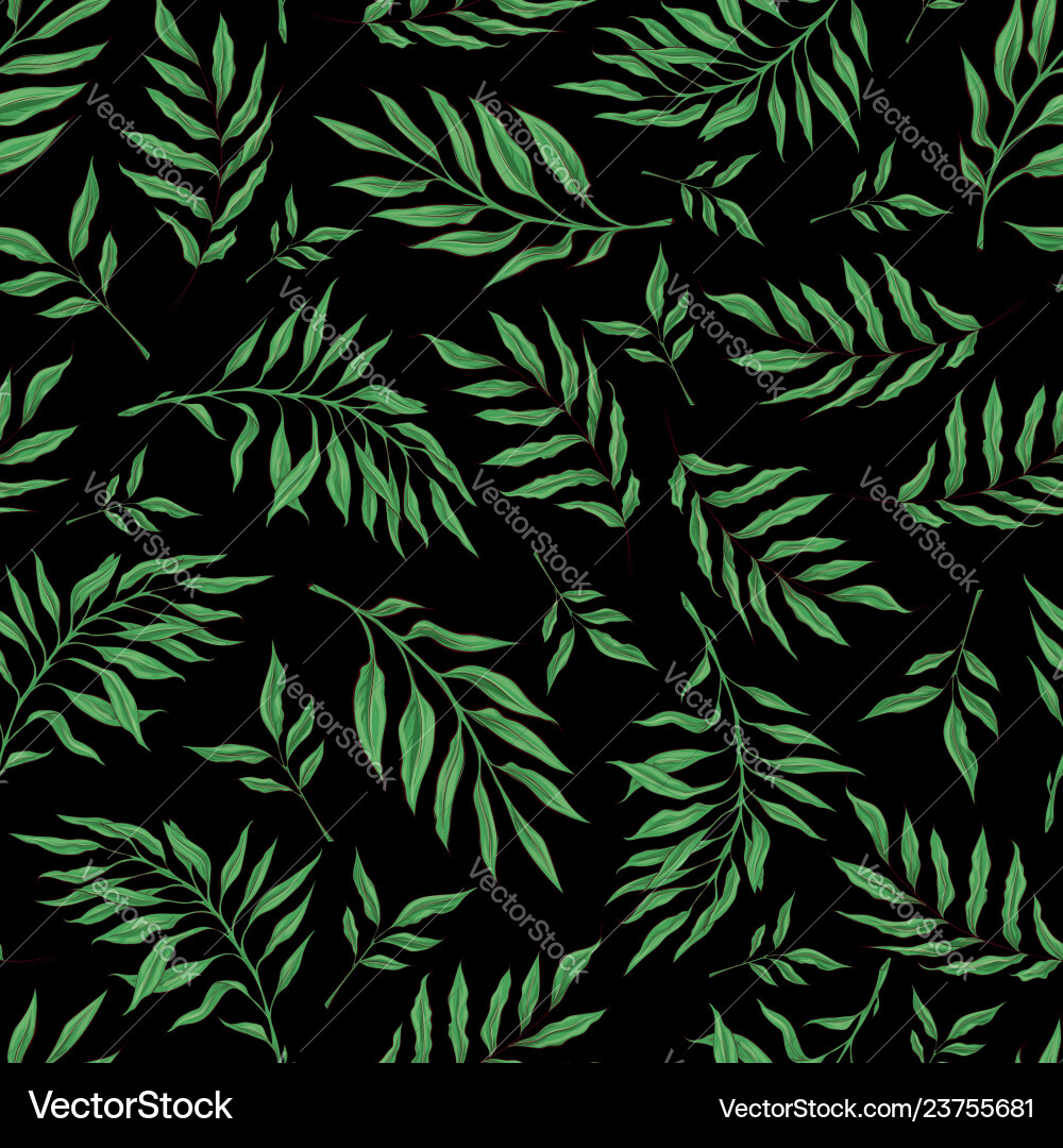 Tropical Leaf Pattern - Elegant Botanical Vector Image