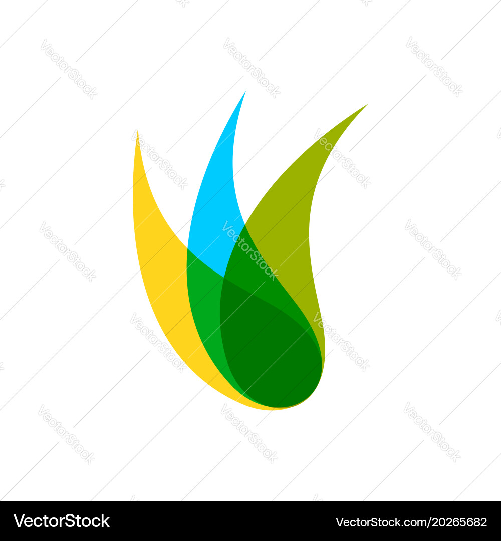 Abstract multiply nature sheath symbol logo design