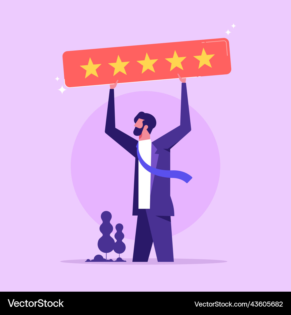 Customer service and user experience concept Vector Image