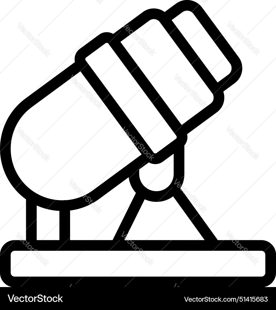 A telescope icon Royalty Free Vector Image - VectorStock