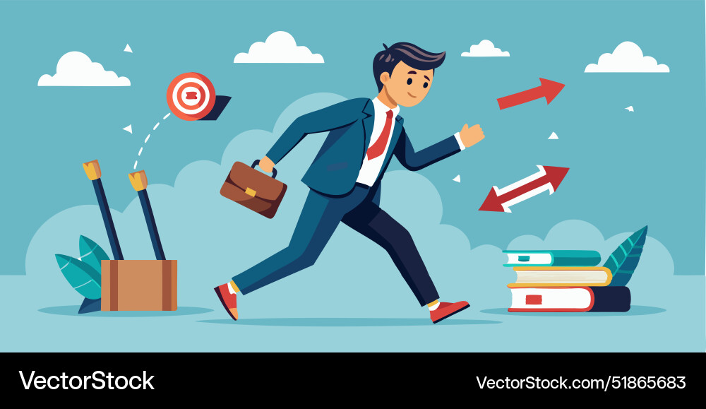 Business growth learning from failures Royalty Free Vector