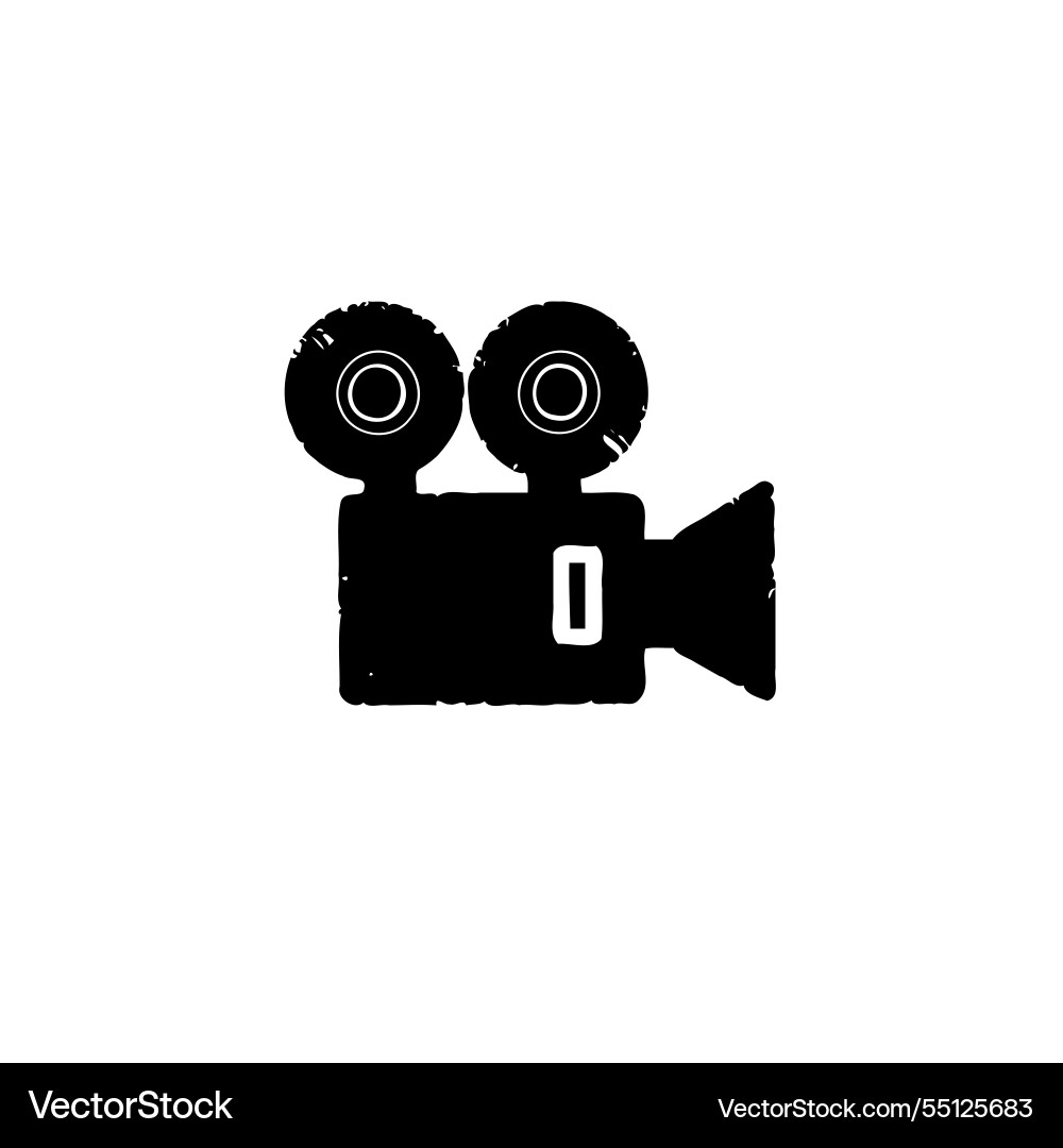 Classic film camera icon Royalty Free Vector Image