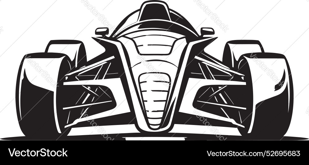 Grand prix glory formula one iconic design turbo Vector Image