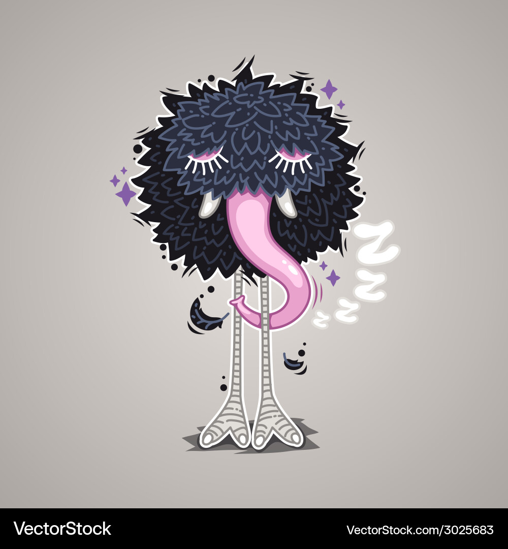 Karikaturmonster verbergen Lizenzfreies Vektorbild