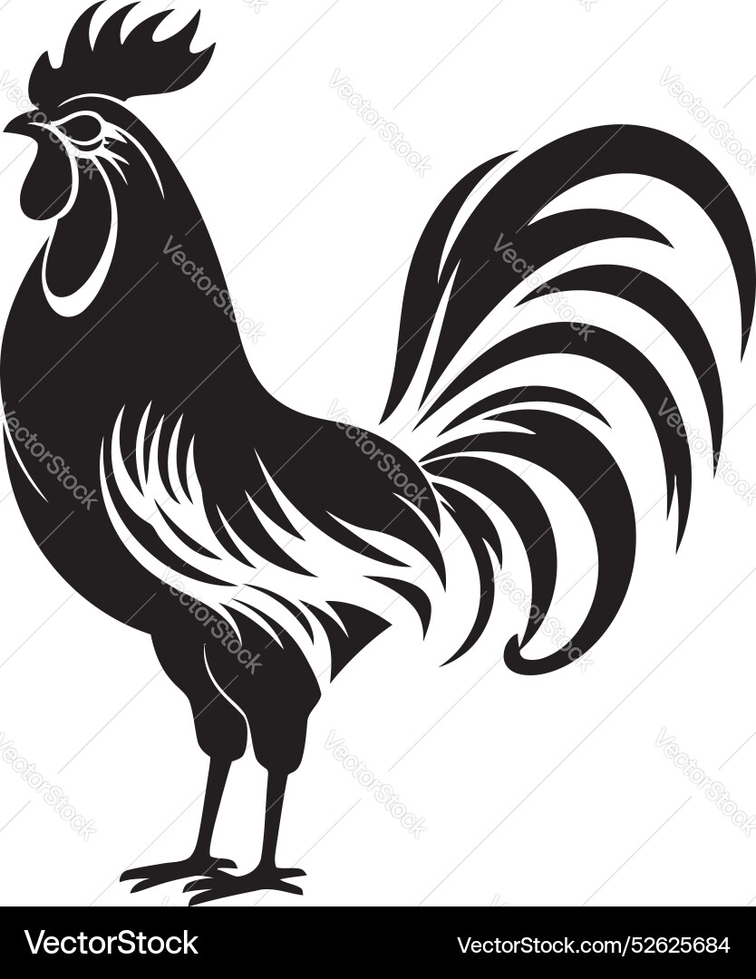 Cluck crew roster chicken emblem in icon Vector Image