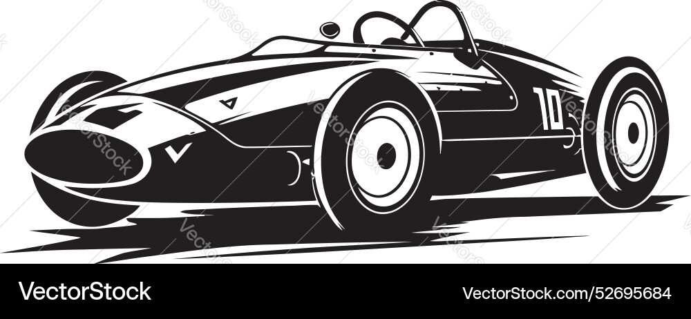 Turbo thrust car logo emblem racing reverie Vector Image