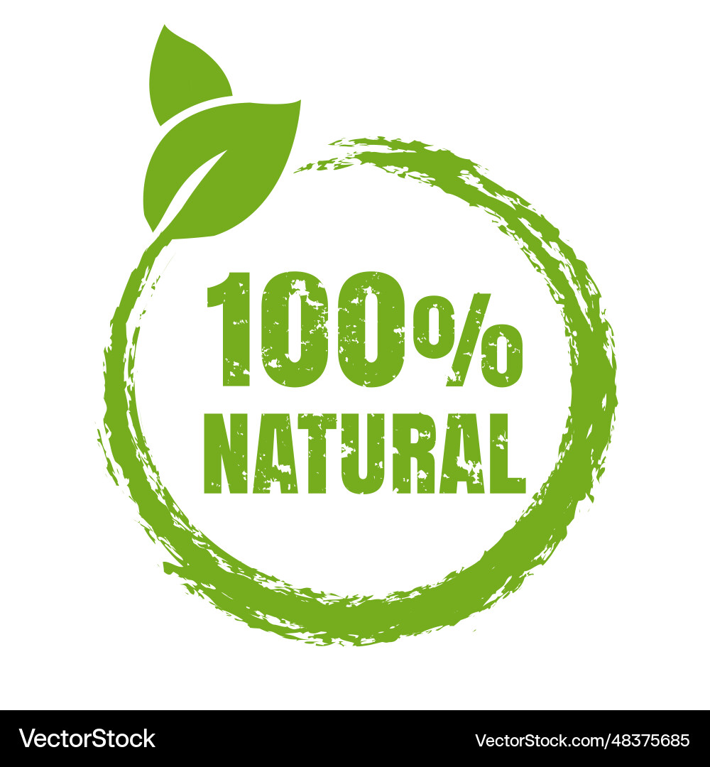 Natural product white background Royalty Free Vector Image