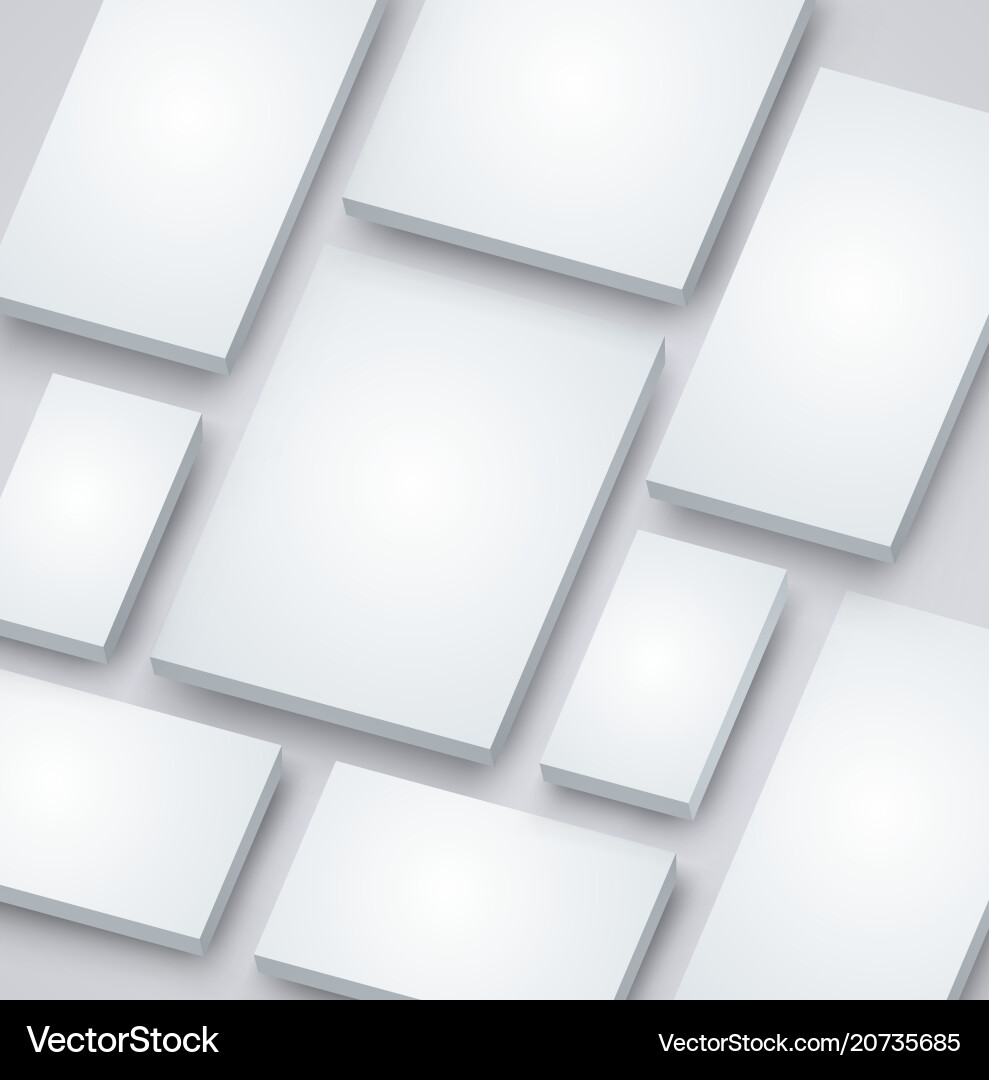 Paper 3d elements of infographics Royalty Free Vector Image