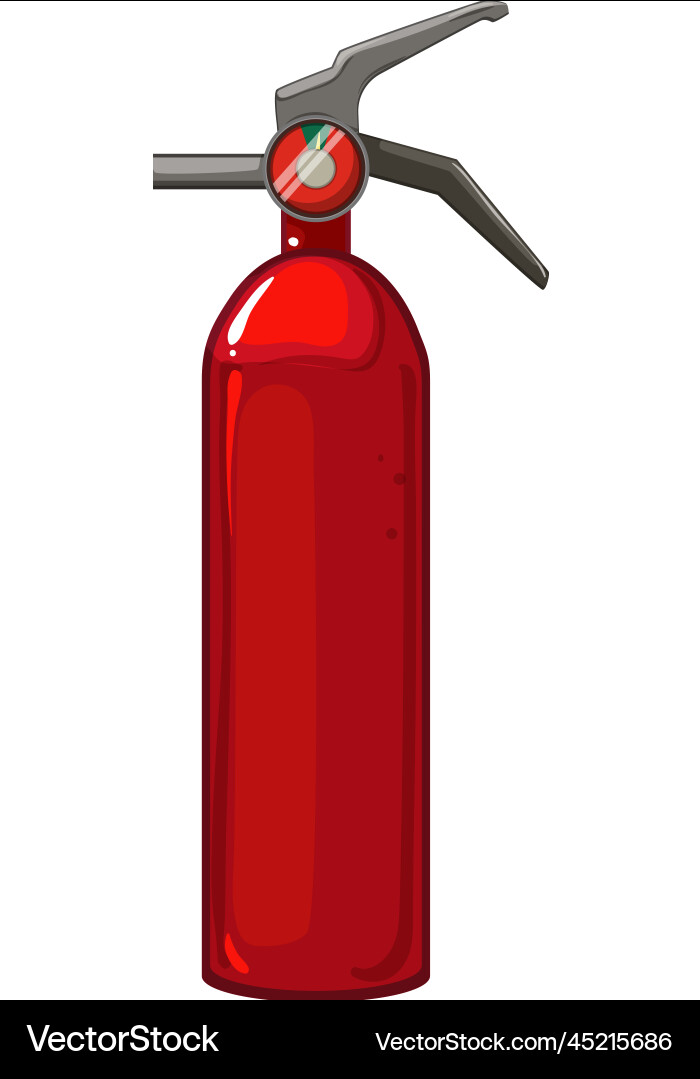 Emergency fire extinguisher cartoon Royalty Free Vector