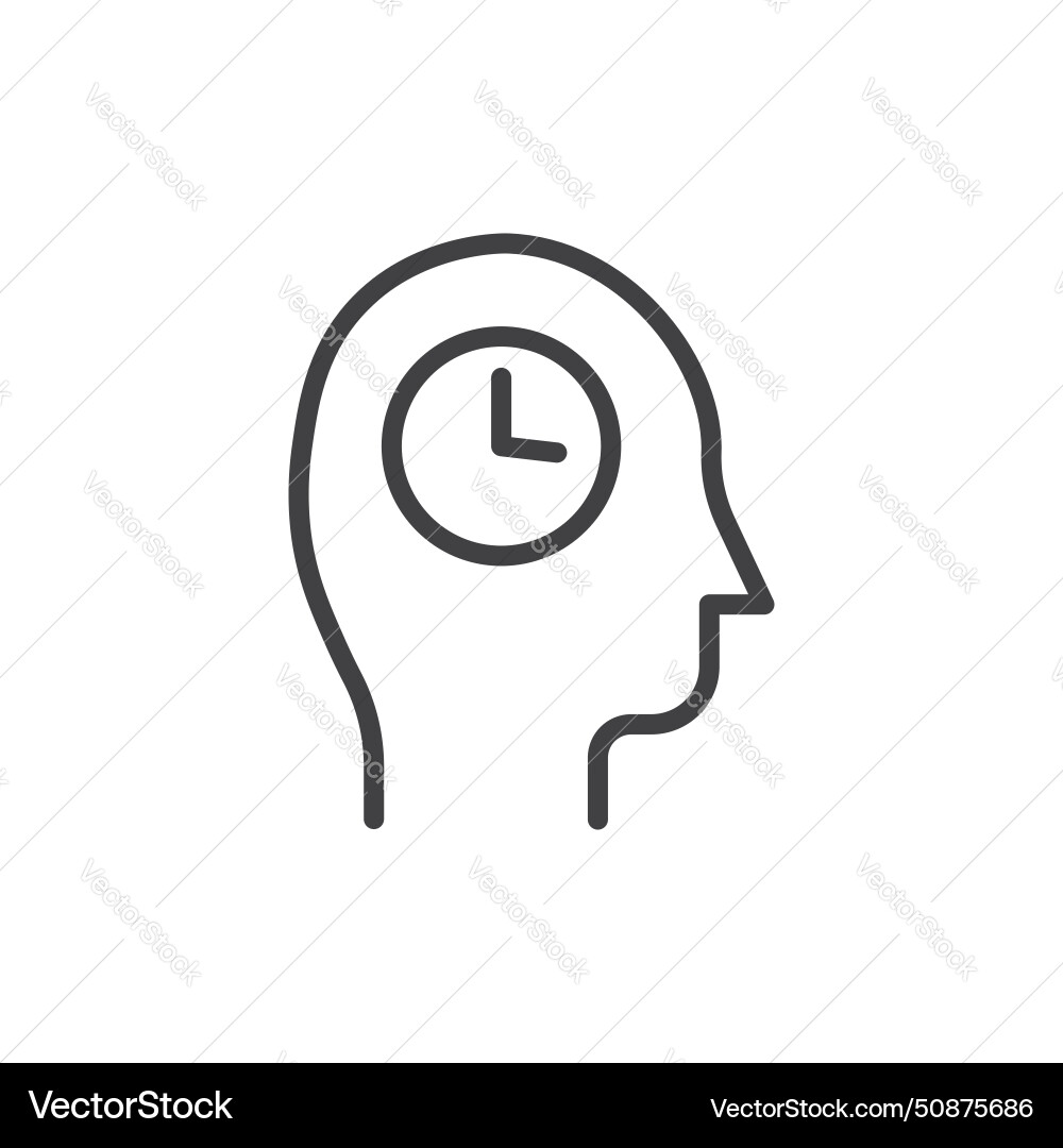 Memory recall icon set recall flashback Royalty Free Vector