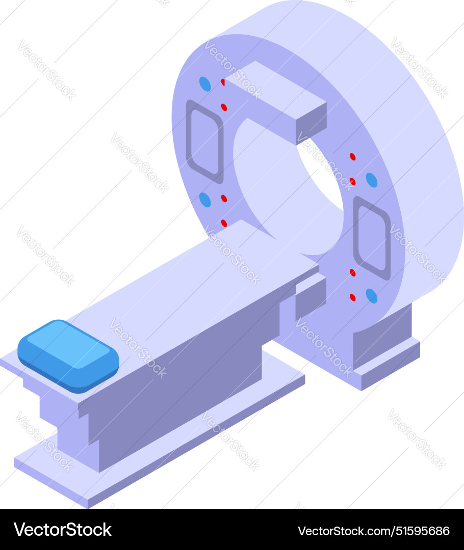 Modern magnetic resonance imaging scanner standing