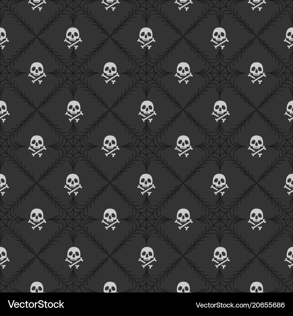 Skull pattern Royalty Free Vector Image - VectorStock