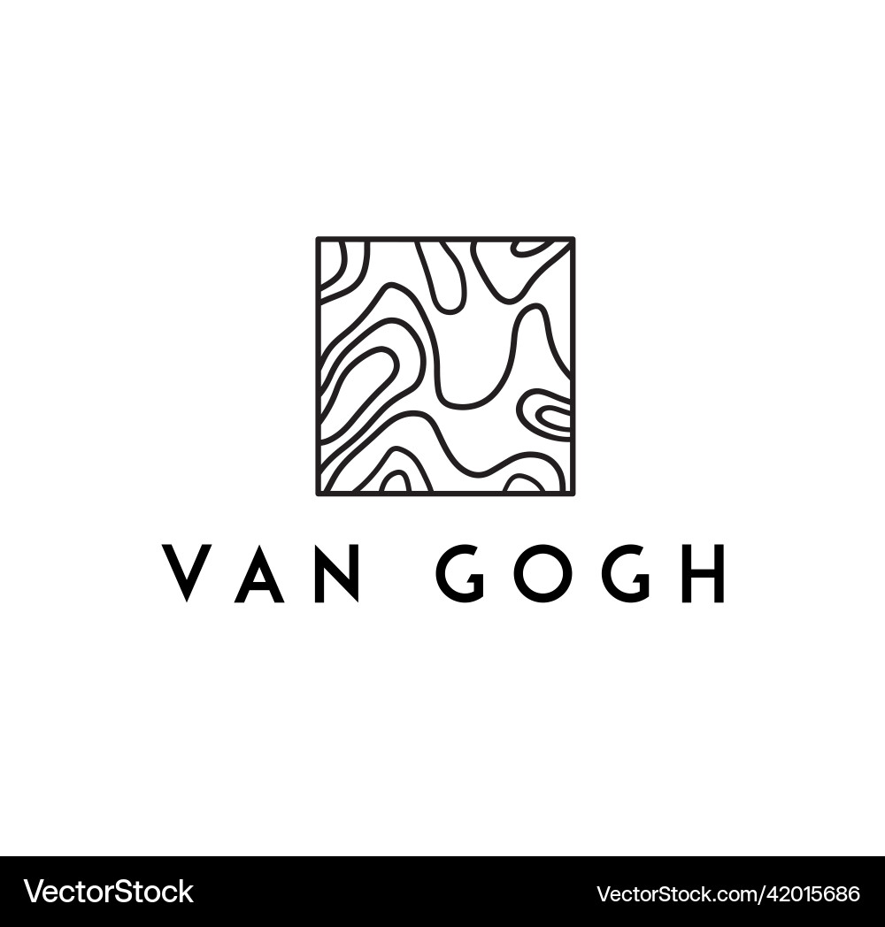 Van gogh emblem Royalty Free Vector Image - VectorStock