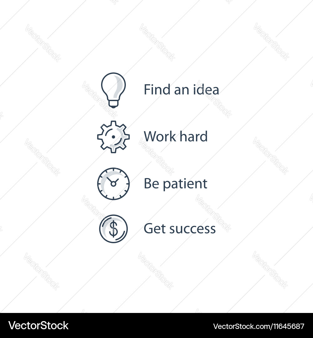 Business motivation concept Royalty Free Vector Image