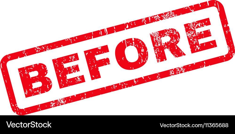 Before text rubber stamp Royalty Free Vector Image