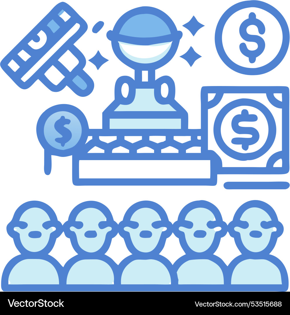 Investments building wealth for tomorrow Vector Image