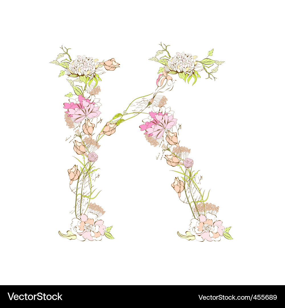 Letter k Royalty Free Vector Image - VectorStock