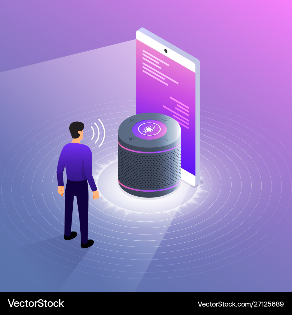 Voice Technology Concepts Royalty Free Vector Image