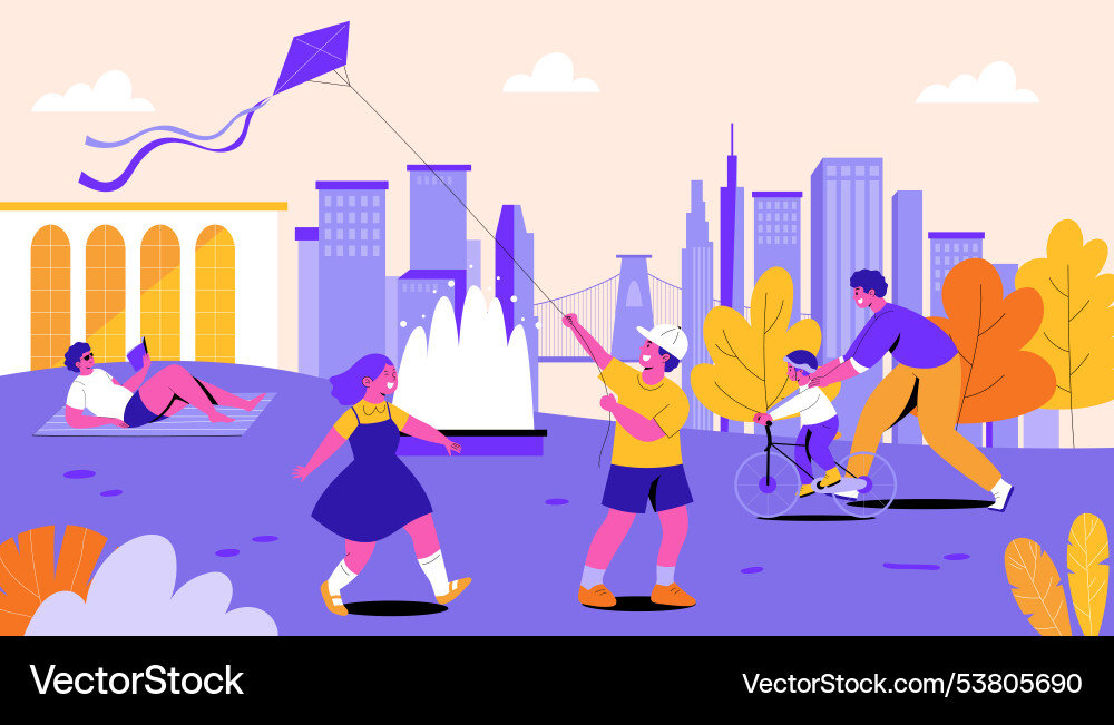 Hand drawn cartoon holidays composition Royalty Free Vector