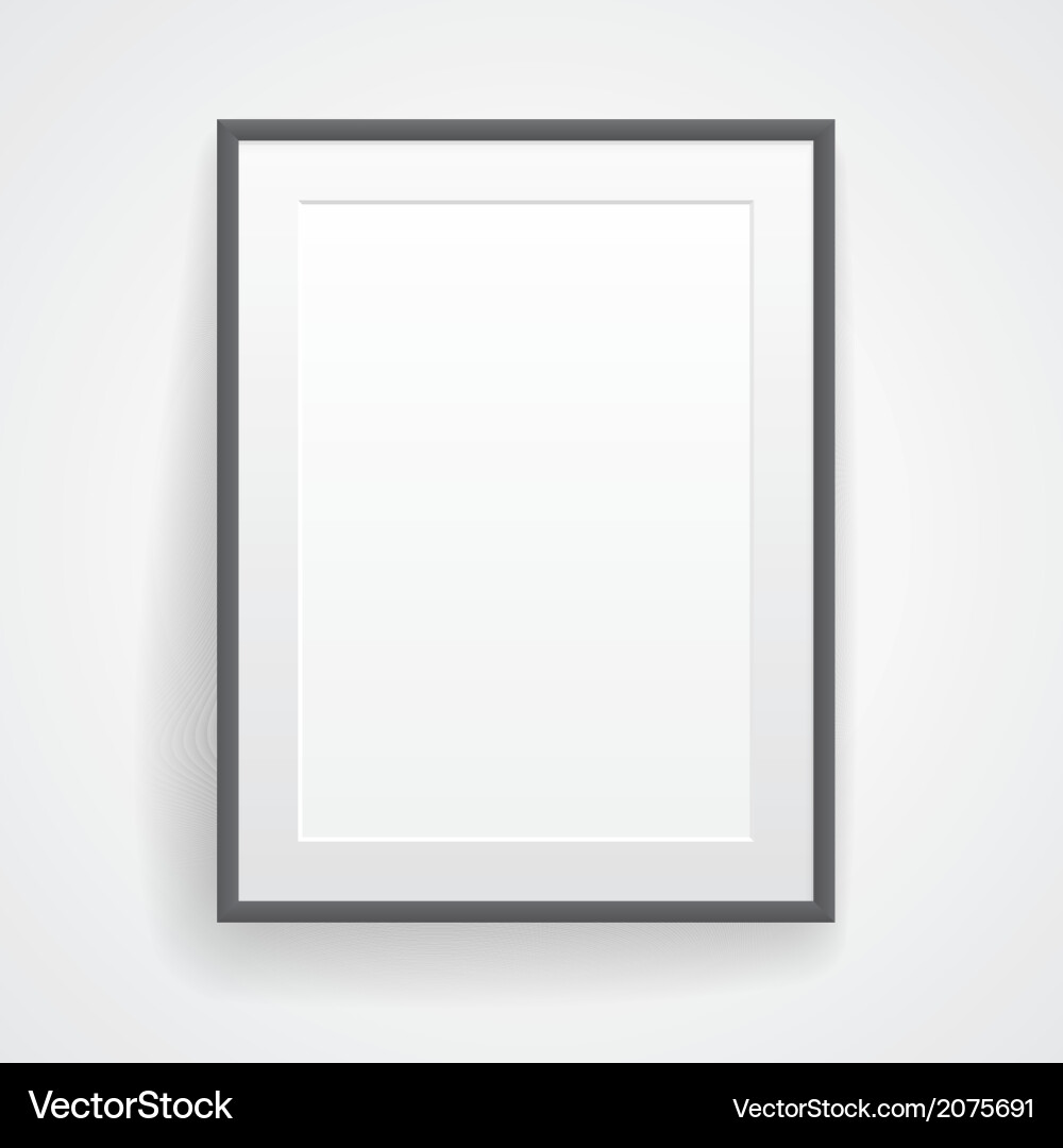 Blank paper poster with frame Royalty Free Vector Image