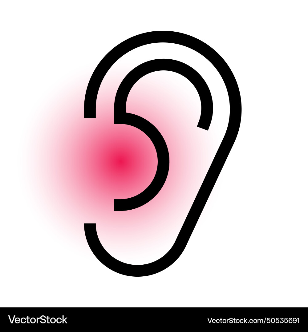 Earache Royalty Free Vector Image - VectorStock