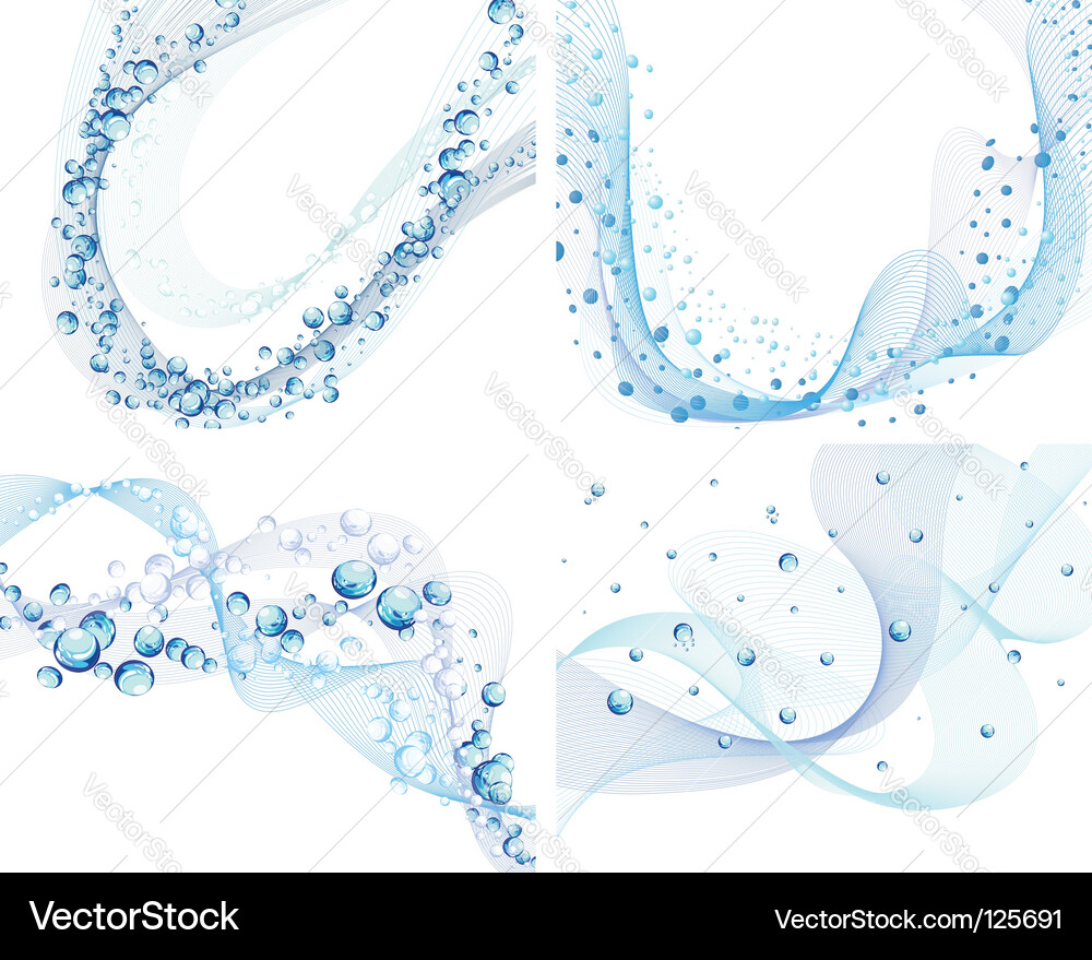 Water background Royalty Free Vector Image - VectorStock