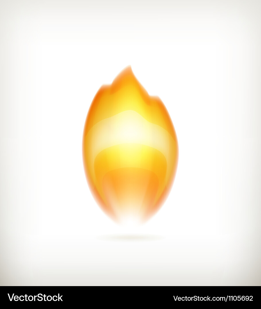 Flame icon Royalty Free Vector Image - VectorStock