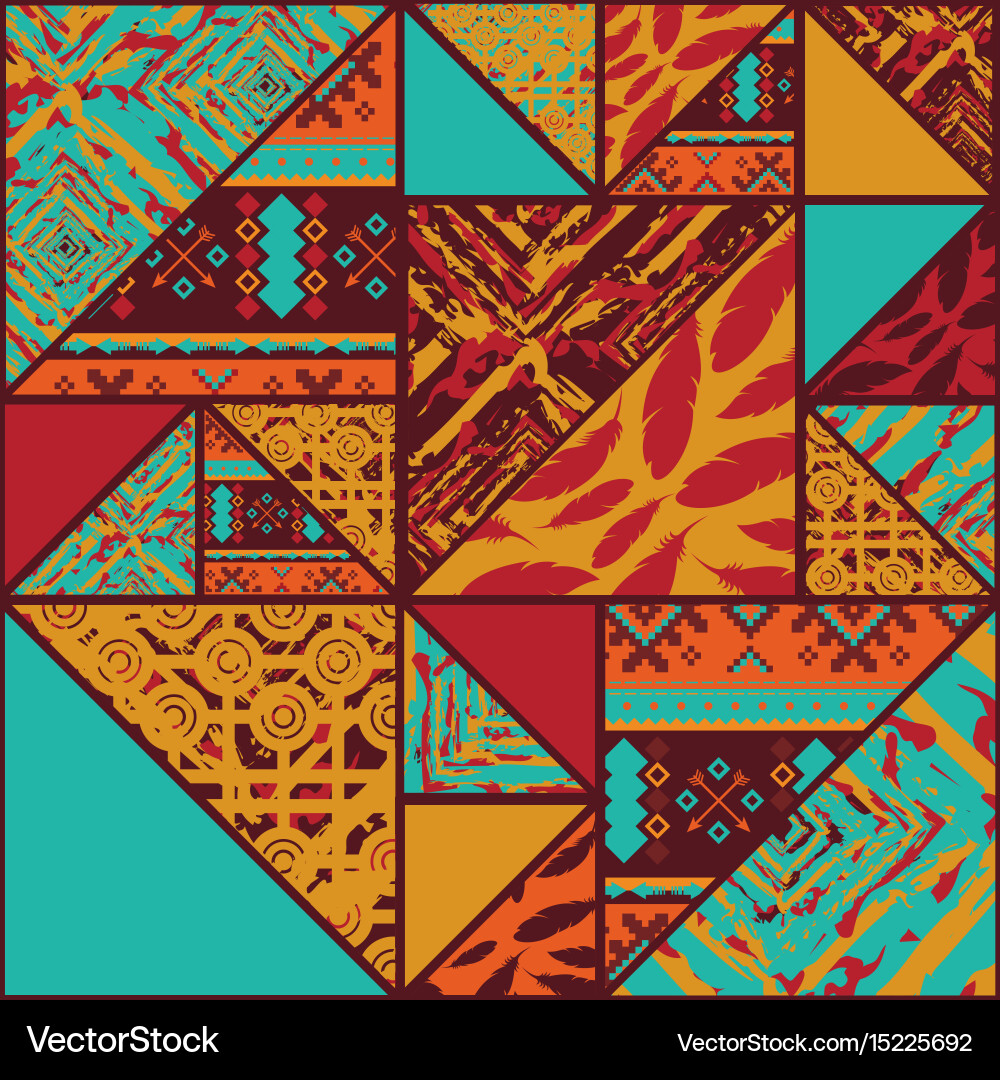 Four color pattern background Royalty Free Vector Image