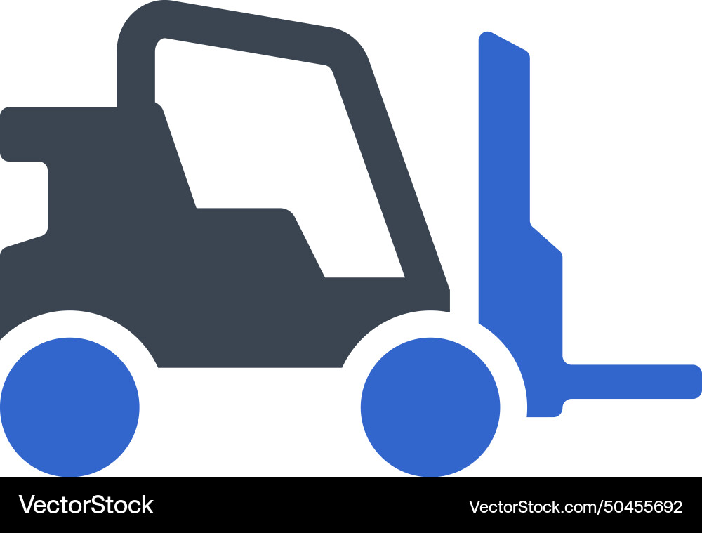 Industrial forklift icon Royalty Free Vector Image