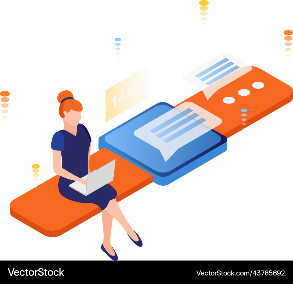 People and interface Royalty Free Vector Image