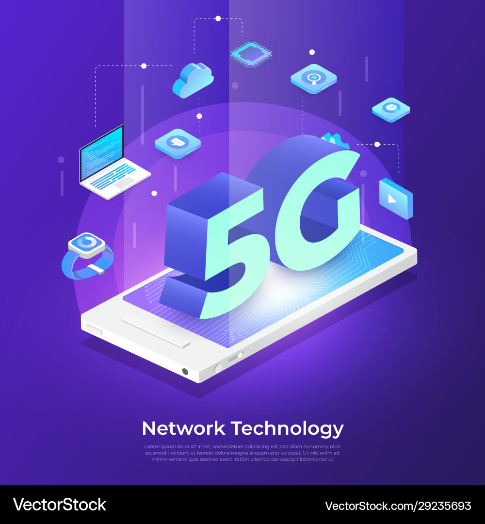 5g technology 59 Royalty Free Vector Image - VectorStock