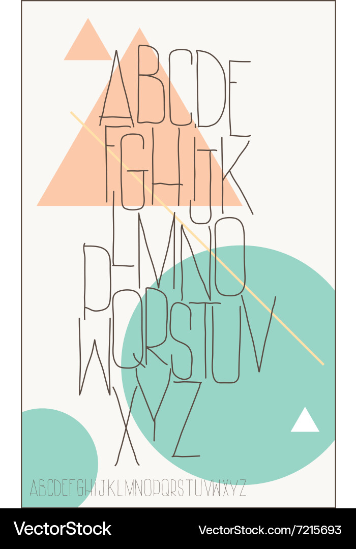 Alphabet letters Royalty Free Vector Image - VectorStock