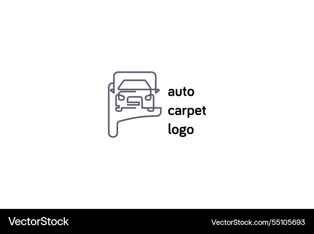 Auto carpet logo Royalty Free Vector Image - VectorStock
