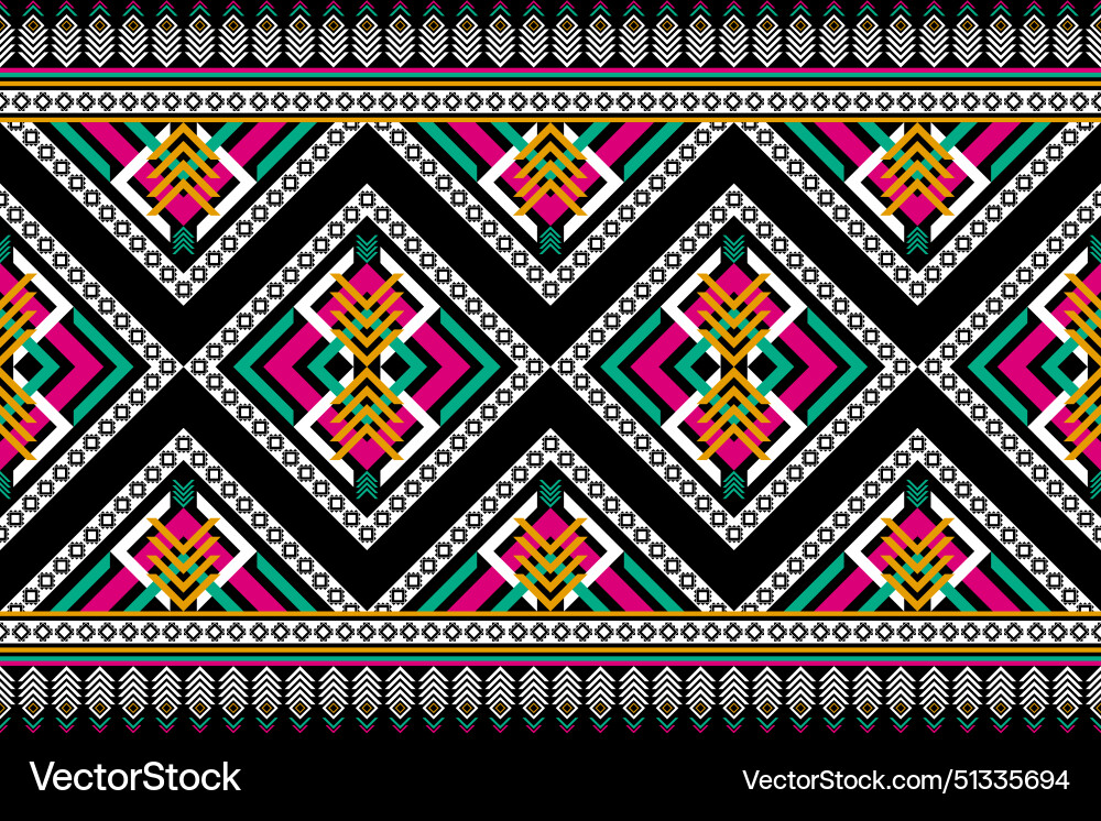 Carpet ethnic pattern art geometric seamless Vector Image