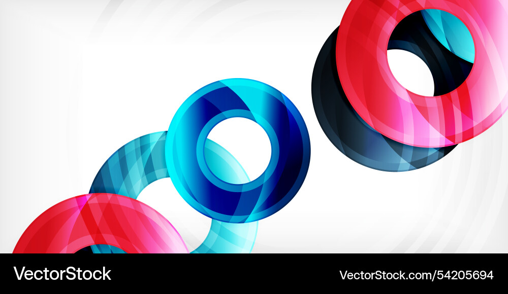 Circles round elements ring shapes premium Vector Image