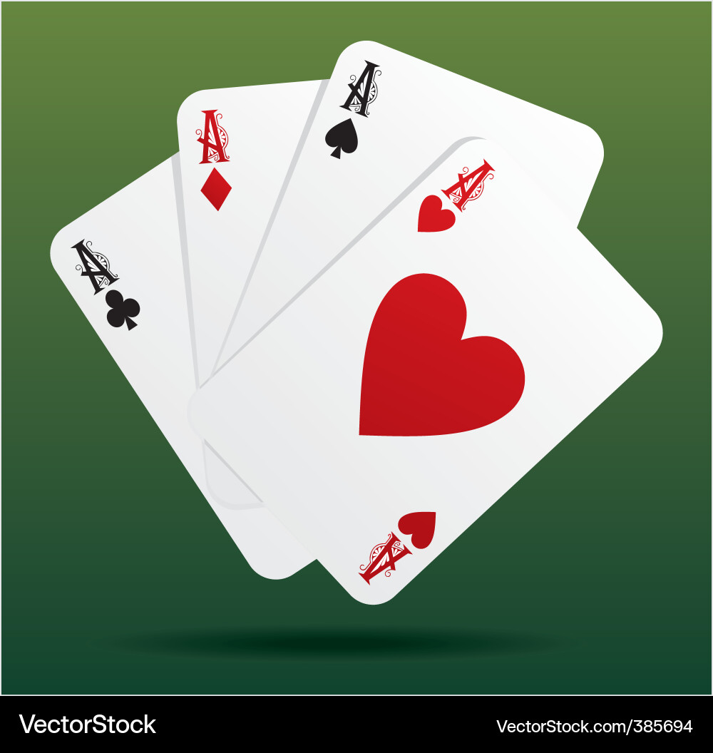 Four Playing Cards Royalty Free Vector Image - VectorStock